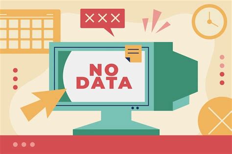 Premium Vector Hand Drawn No Data Illustration