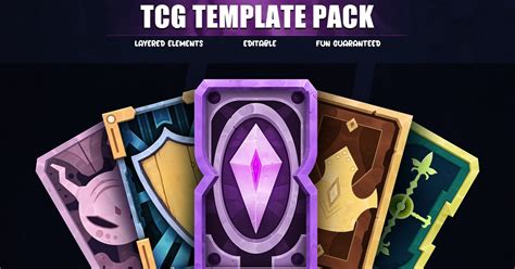 Trading Card Game Gui 5 Card Designs 2d Gui Unity Asset Store