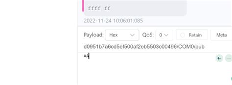 mqttx里发送主题时，我用hex然后在主题消息框输入aa，点击plaintext后就变成了 ，请问这是怎么转变的 emqx emq 问答社区
