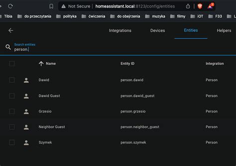 Duplicated People Webui Vs Configurationyaml Of `person