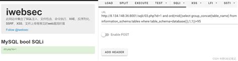 sql注入漏洞 bool型 bool注入 csdn博客