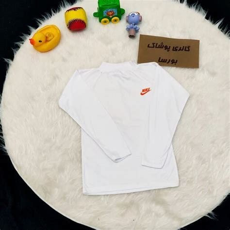 خرید و قیمت بلوز یقه اسکی بچگانه تمام نخی سایز 3 و 4 و 5 رنگ سفید با