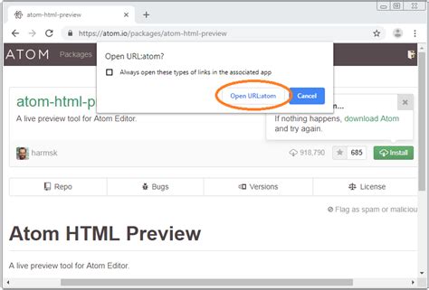 Installer Atom Html Preview Devstory Net