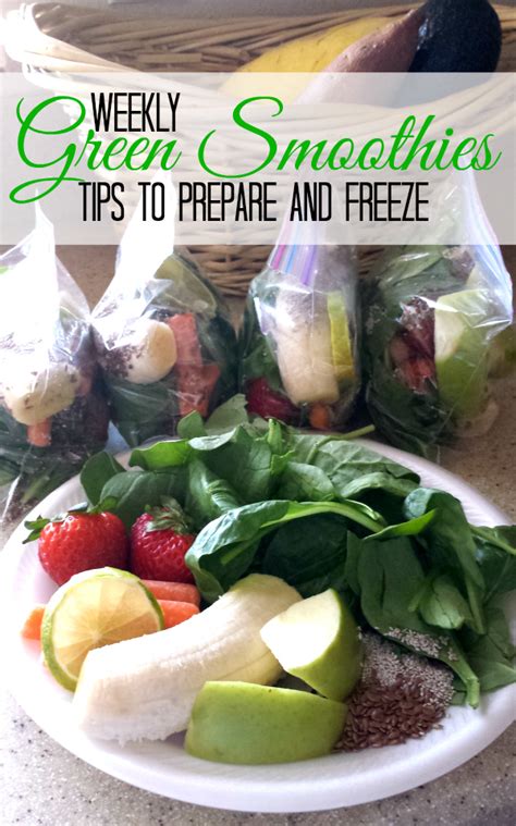 Weekly Green Smoothie Preparation Tips