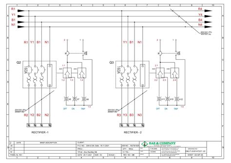 Distribution Board Schematic Diagram
