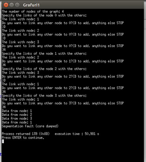 c graph representation with dynamic linked lists stack overflow