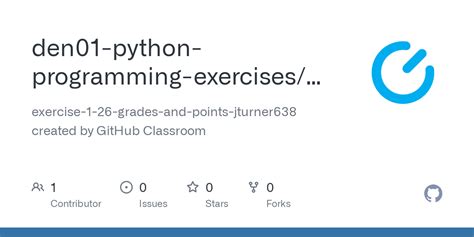 github den01 python programming exercises exercise 1 26 grades and