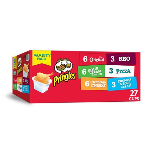 Pringles Snack Stacks Potato Crisps Chips Flavored Variety Pack 19 5