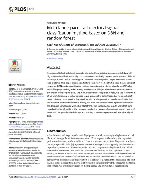Pdf Multi Label Spacecraft Electrical Signal Classification Method