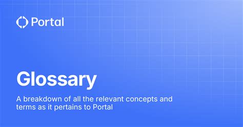 Glossary Portal Developer Docs