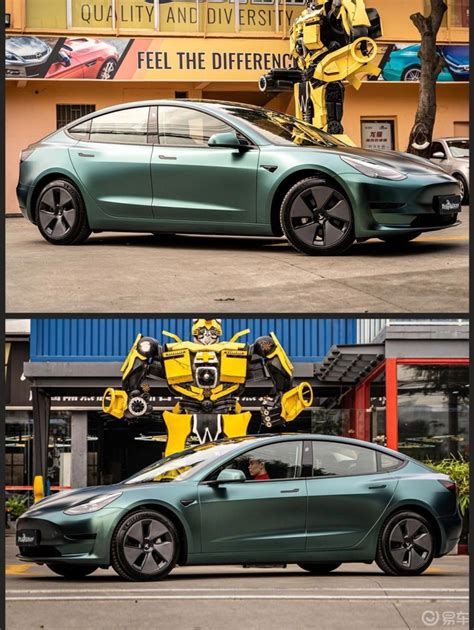 特斯拉model3改色电光宝石绿model 3社区易车社区