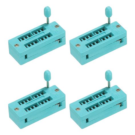 Uxcell Universal Ic Test Zif Socket 16 Pin 254mm Pitch For