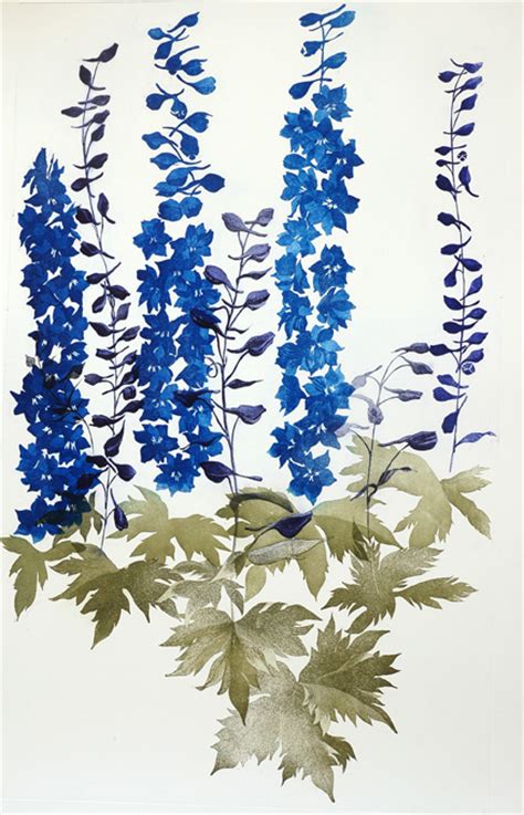 Delphinium Ii So Fine Art Editions Contemporary Art Gallery