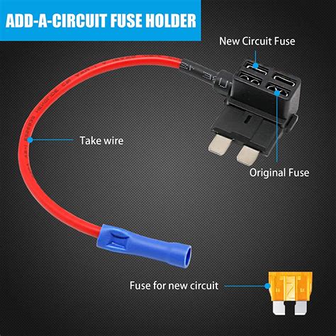 Cueclue Grifo De Fusible De Circuito Adicional Para Automóvil De 12 V