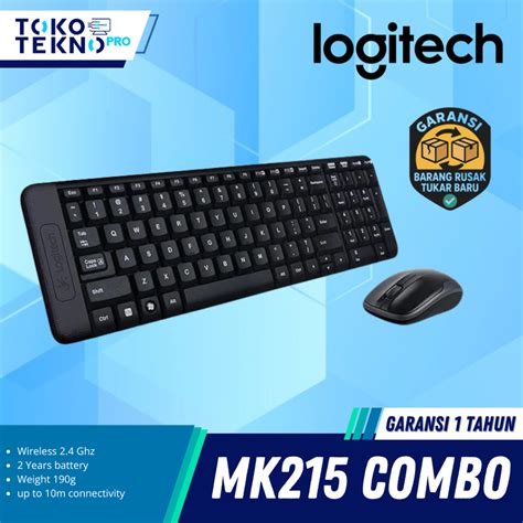 Jual Logitech Mk215 Mk 215 Combo Wireless Mouse Keyboard Office Shopee Indonesia