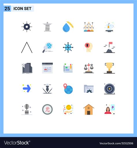 Group 25 Flat Colors Signs And Symbols For Vector Image
