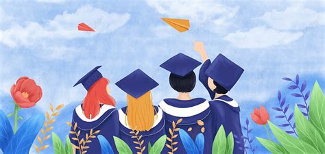 Gambar Background Mahasiswa Musim Kelulusan Vektor Dan File Psd Untuk Unduh Gratis Pngtree