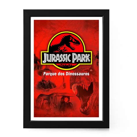 Quadro Decorativo A3 Filme Clássico Jurassic Park Elo7