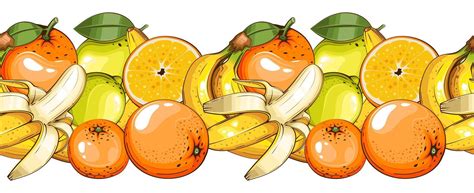 Vibrant Fruits In A Colorful Arrangement 68698017 Vector Art At Vecteezy