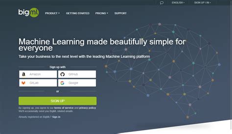 BigML Platform Productivity Explore 10 000 AI Tools Explore Best