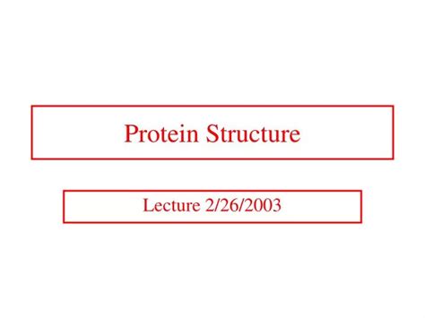 PPT Protein Structure PowerPoint Presentation Free Download ID 370884