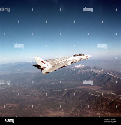 An Air To Air Right Side View Of A Fighter Squadron 194 Vf 194 F 14a