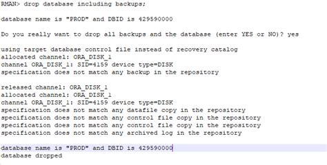 Easy To Drop Oracle Database Using Rman 11gr2