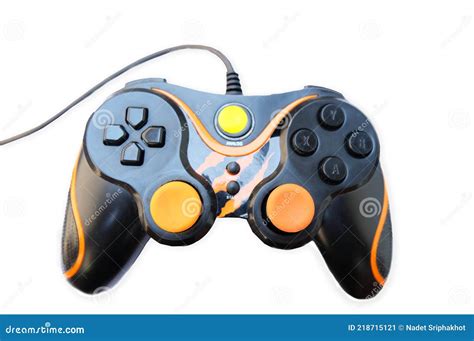 Dual Shock Controller Gamepad Stock Image Image Of Joypad Analog 218715121