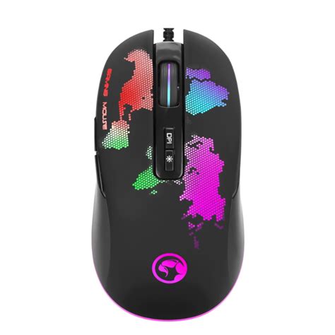 Marvo Scorpion M422 USB RGB LED Black Programmable Gaming Mouse Smart