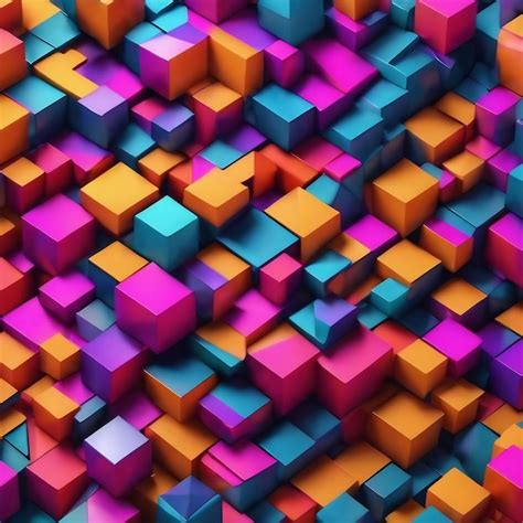 Premium Photo Repeating Triangle Cubes Background 3d Rendering