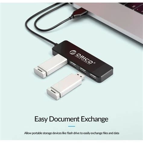 Orico Hub Usb 4ch Fl01 4 Ports Usb 20 Haute Vitesse Up To 480mbps
