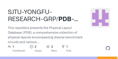 Github Sjtu Yongfu Research Grppdb Physical Design Database This