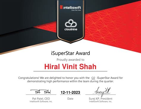 Hiral Shah Sheherhers On Linkedin Thank You Intelliswift Software