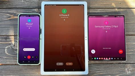 Android 12 13 Interface Google Meet Calls Samsung Tab A7 Z Fold 3
