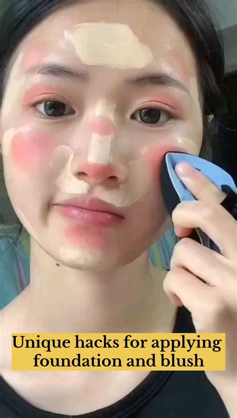 Hack For Applying Blush And Foundation Sparkling Glamor How To Apply
