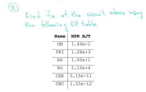 Find Fx Of The Circuit Above Using The Following Op