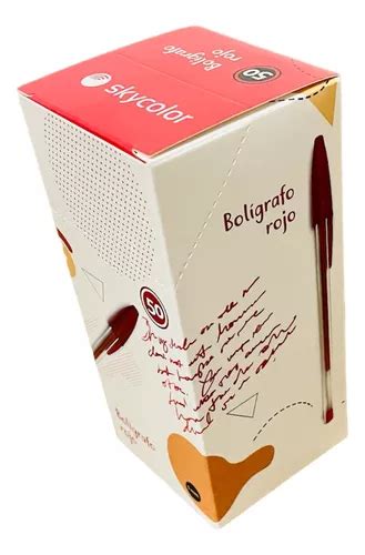 Bolígrafo Lapicera Birome Caja X 50 Unidades 1 Mm