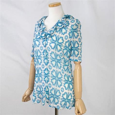 여름 반팔 슬림 골지 패턴 마담 셔츠 블라우스 블루 아줌마옷 티셔츠 기하학 페이즐리티 홈플러스 택배배송