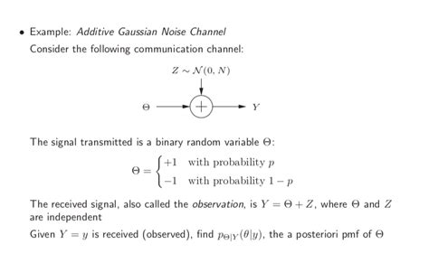 Solved O Example Additive Gaussian Noise Channel Consider Chegg