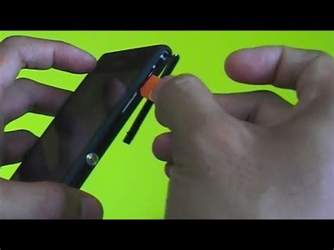How To Insert SIM Card Android Sony Xperia YouTube
