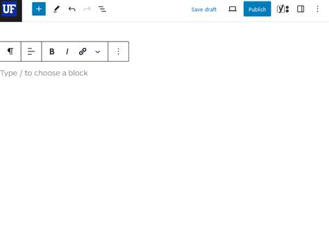 Using The Block Editor Marketing And Communications