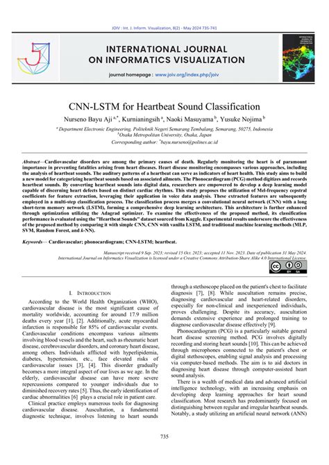 Pdf Cnn Lstm For Heartbeat Sound Classification