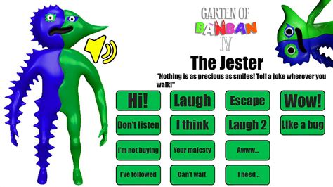 I MADE Garten Of Banban 4 SOUNDBOARD ALL VOICE LINES Of All