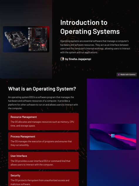 Introduction To Operating Systems Pdf Operating System Process