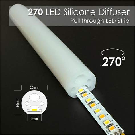 270 Blank Flexible Silicone Led Strip Diffuser Uv