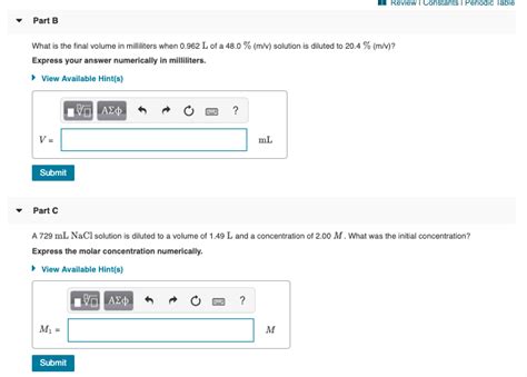 Solved II Review Constants 1 Periodic Table Part B What Is Chegg Com