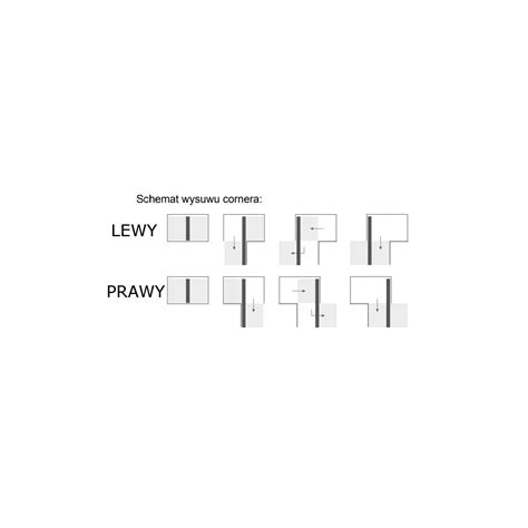 Kosz Narożny Rejs Maxima Magic Corner Classic 1200 Prawy Grafit