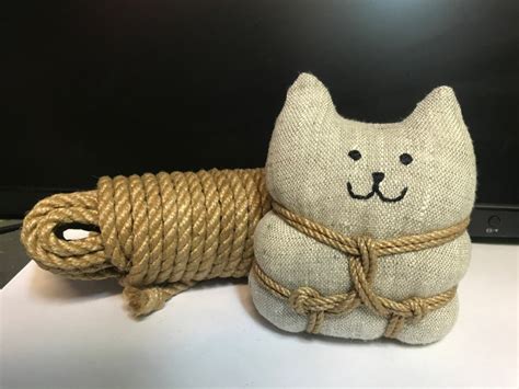 The Shibari Cat Soft Toy Shibari Toy Present For Shibari Etsy