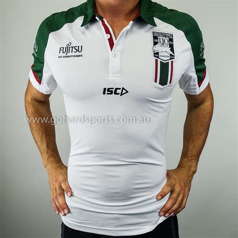 South Sydney Rabbitohs 2018 Nrl Supporter White Polo Shirt Sizes S M