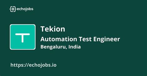 Tekion Is Hiring Automation Test Engineer Python Bangalore